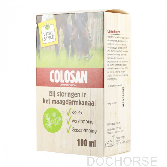 Colosan Darmolie van Vitalstyle | Hulp bij koliekverschijnselen - DocHorse
