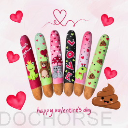 Candy Horse Valentine Sticks met Icing - DocHorse
